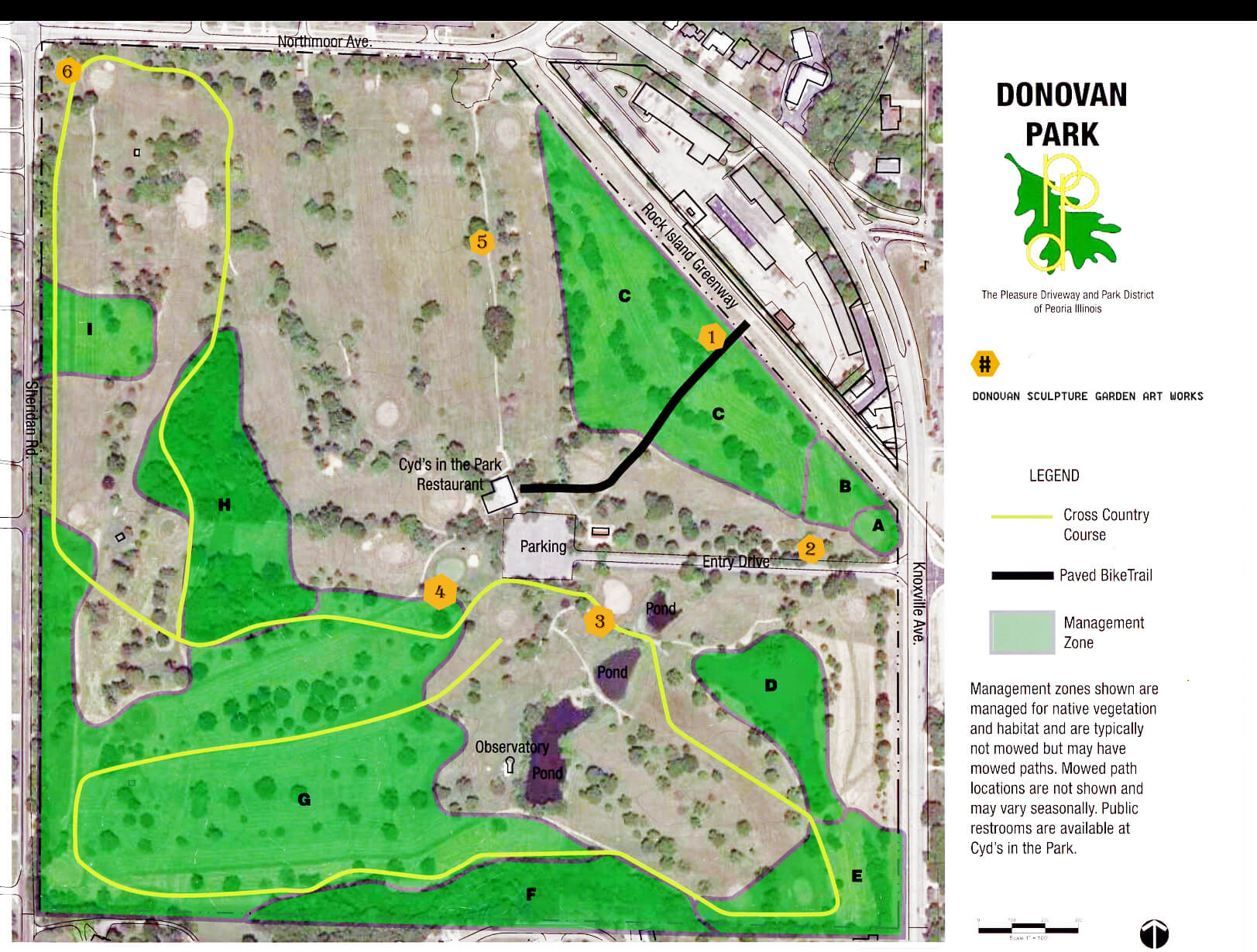 Sculpture pad locations – Donovan Sculpture Garden